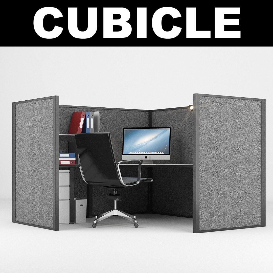 Cubicle Realistic Computer Max