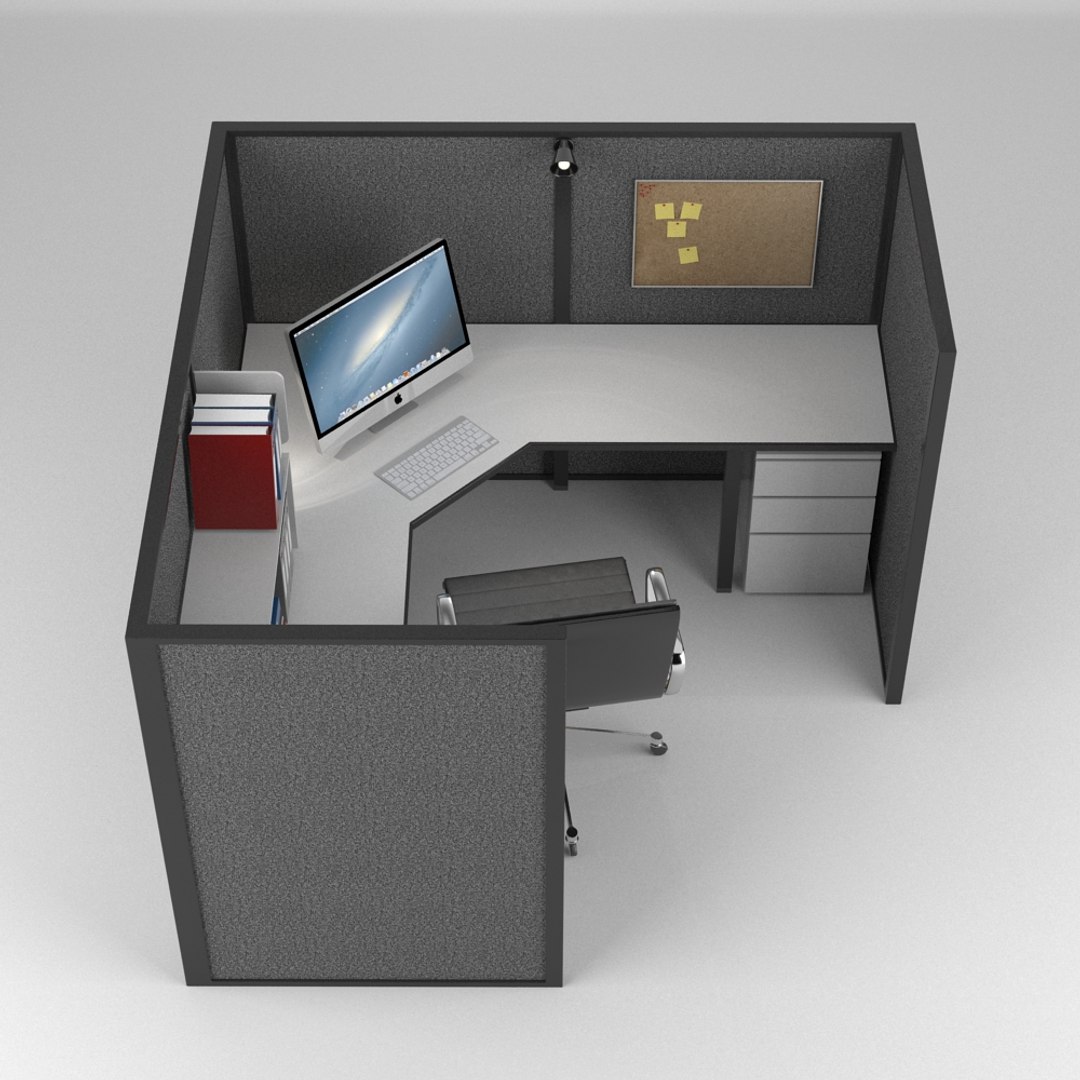 Cubicle Realistic Computer Max