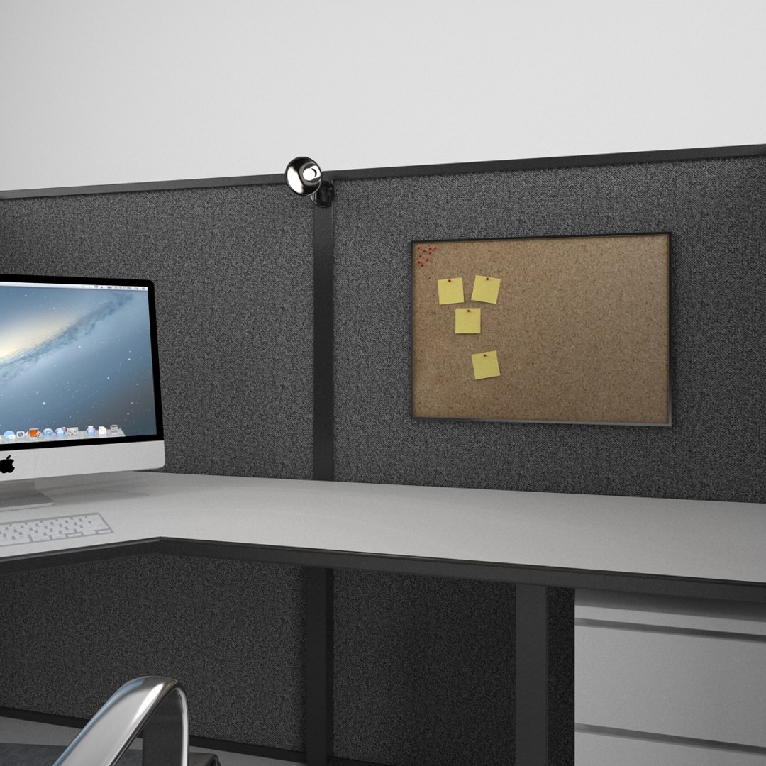 Cubicle Realistic Computer Max