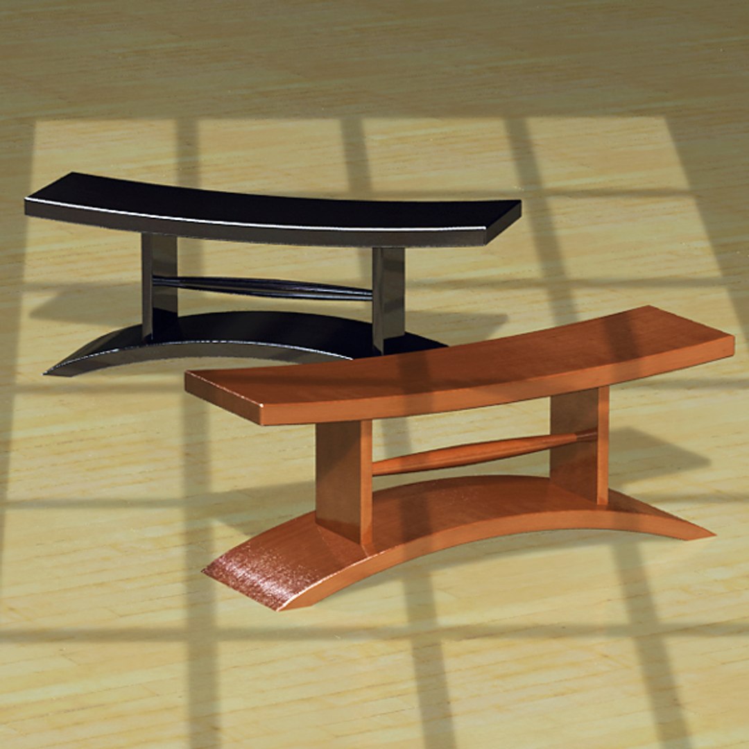 3ds Max Japanese Pod Benches