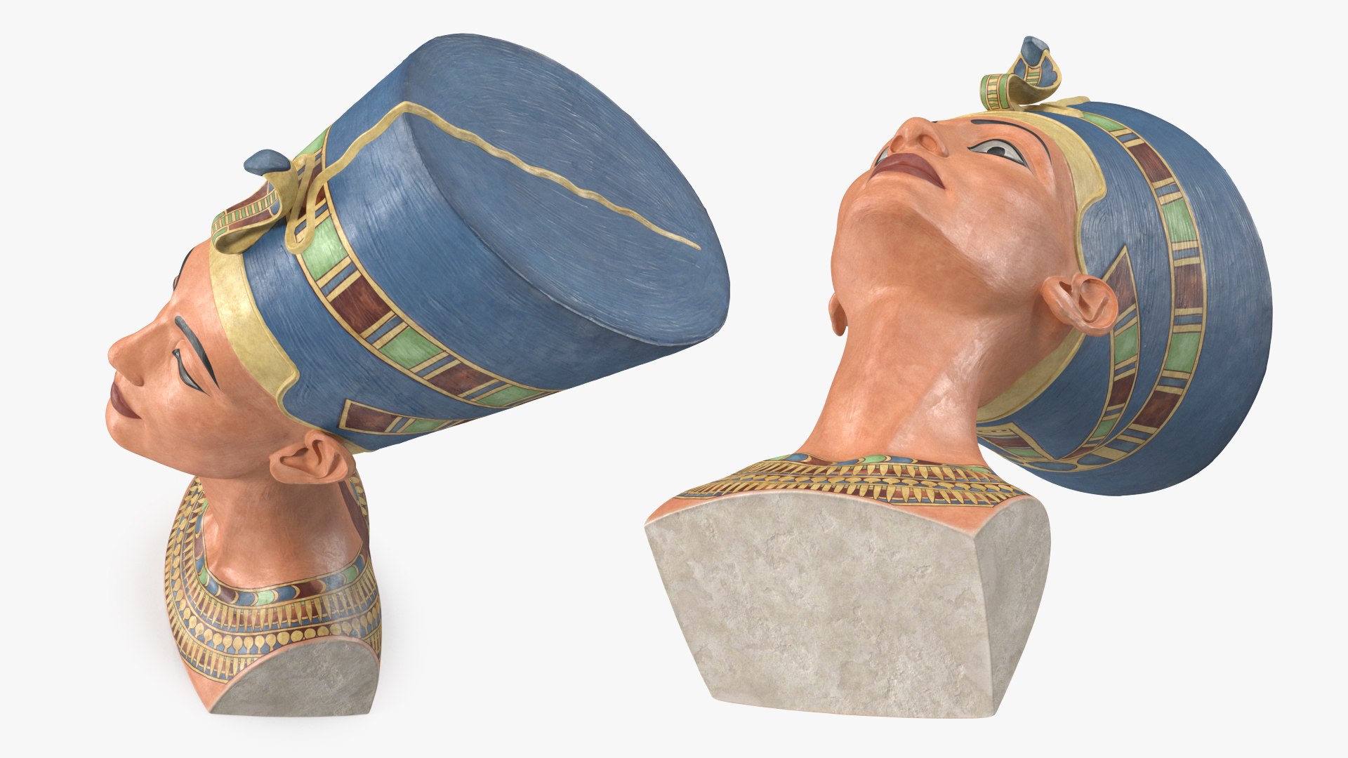 3D Model Pharaoh Heads Collection - TurboSquid 2094985