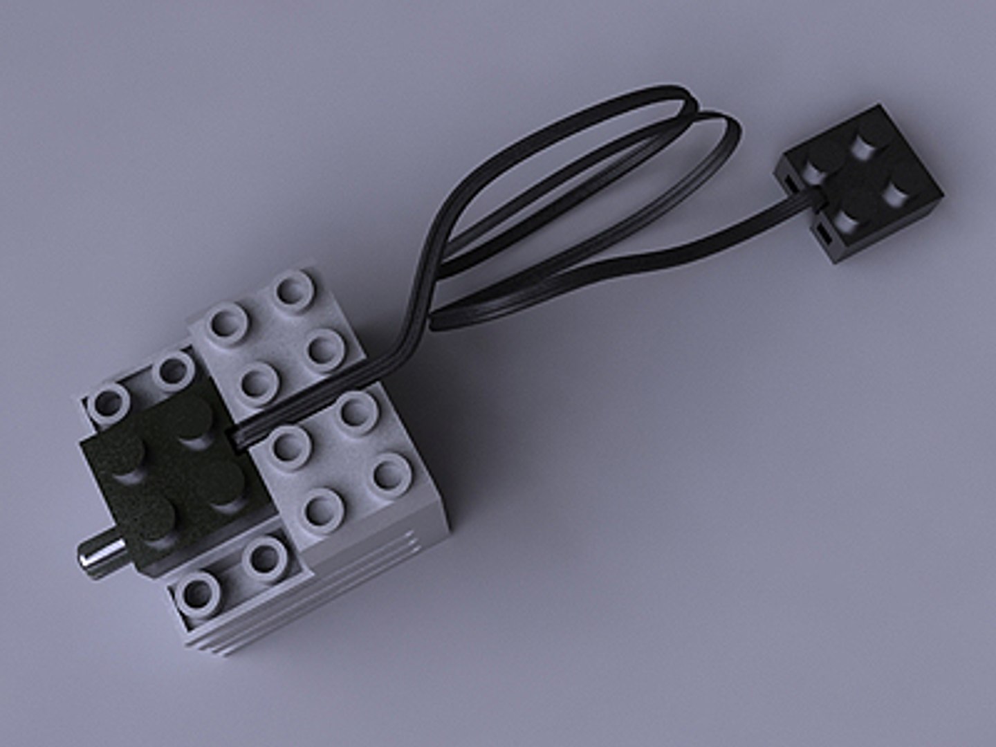 3d lego efficiency motor servo model