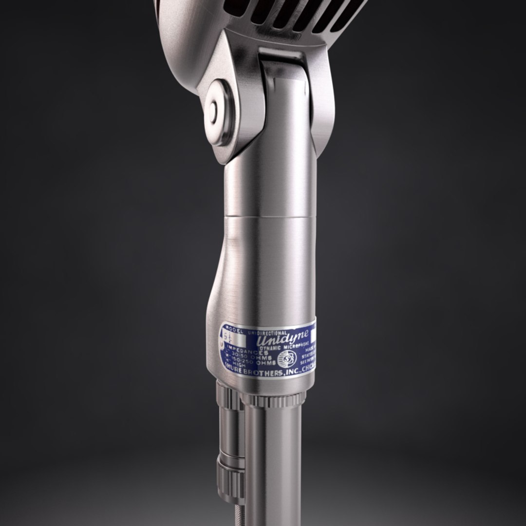 Realistic Shure Microphone Mic C4d