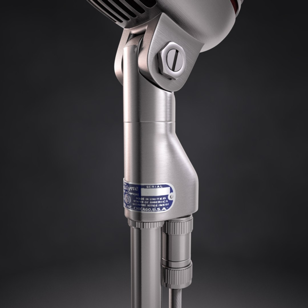 Realistic Shure Microphone Mic C4d