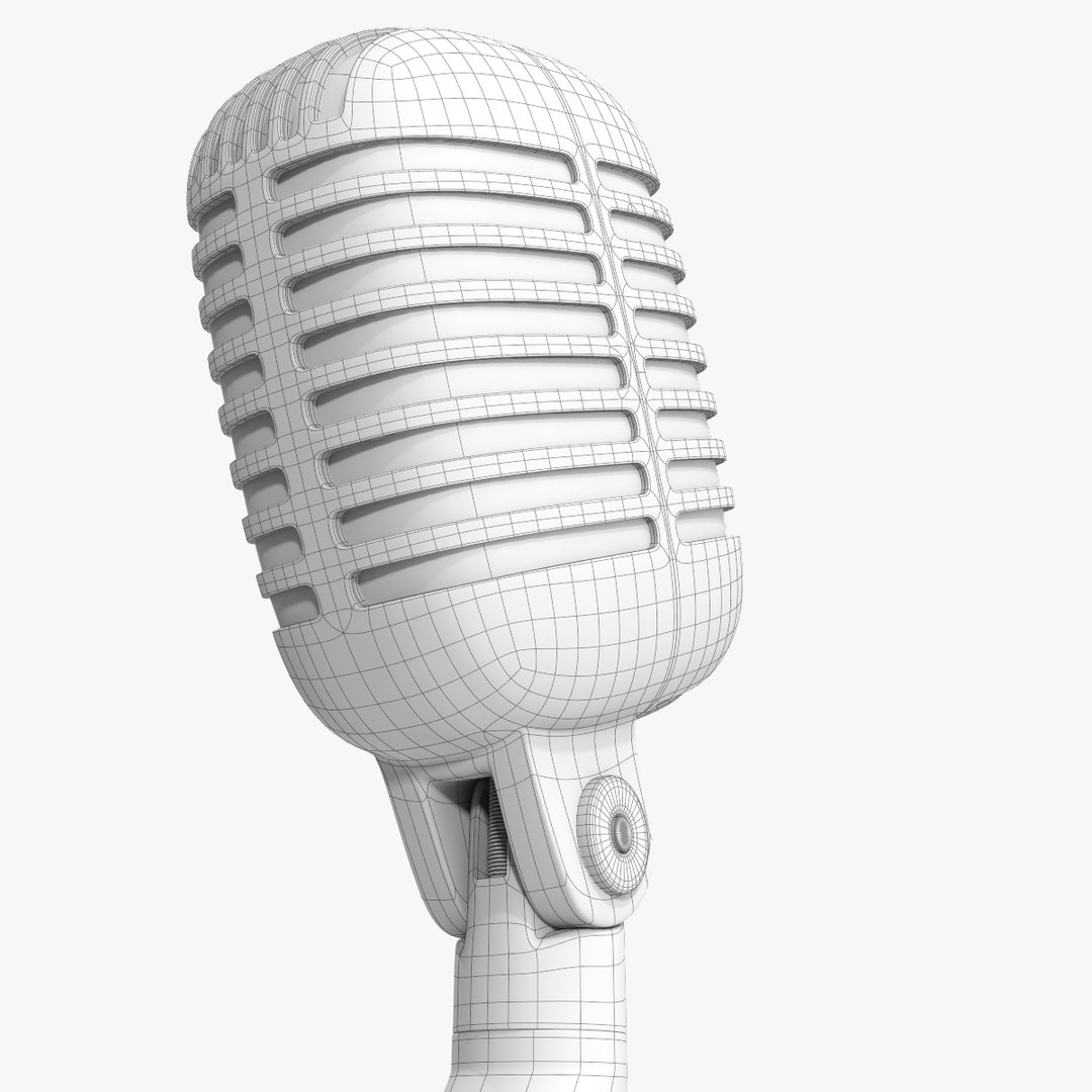 Realistic Shure Microphone Mic C4d