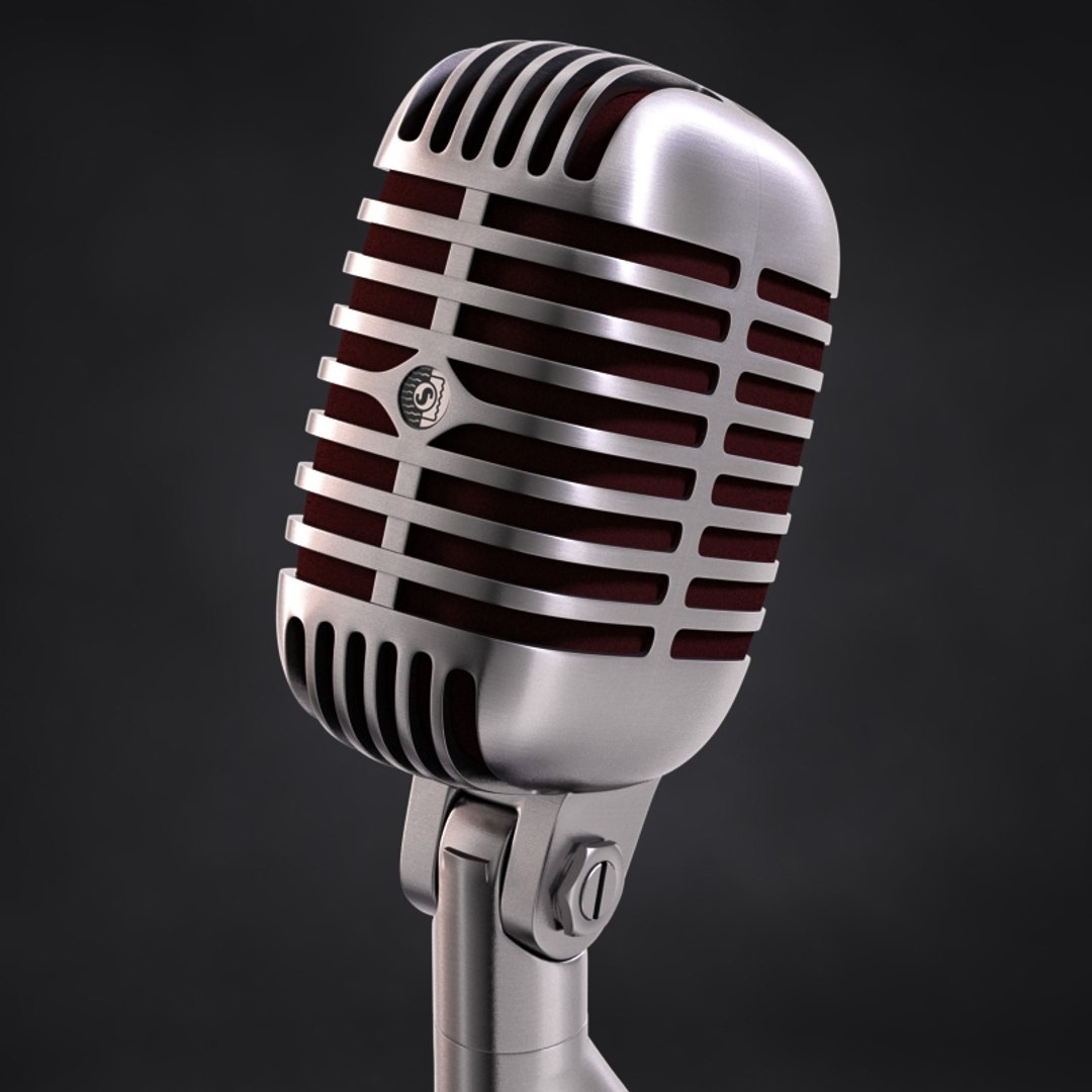 Realistic Shure Microphone Mic C4d
