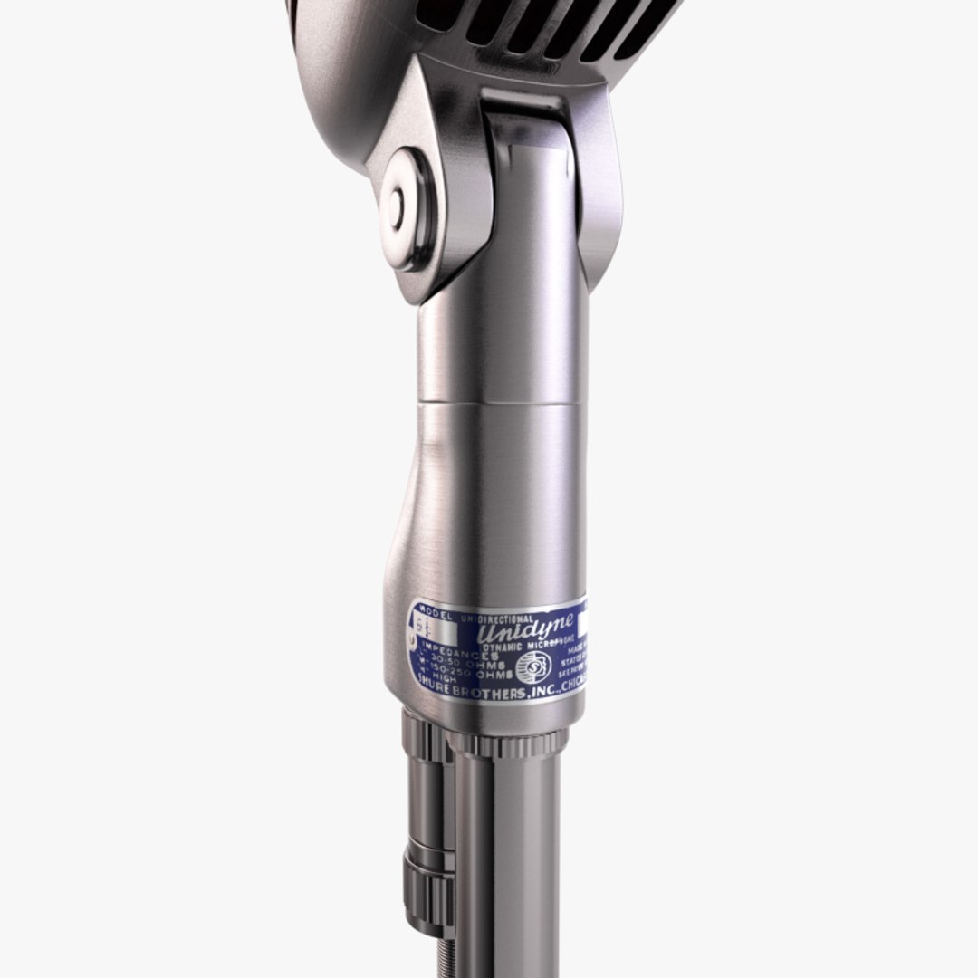 Realistic Shure Microphone Mic C4d