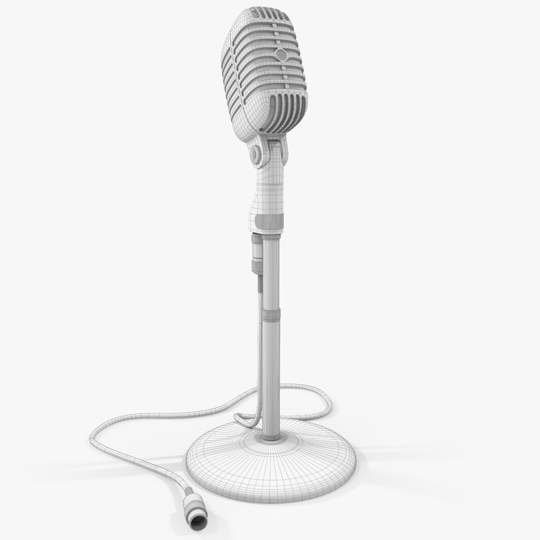Realistic Shure Microphone Mic C4d