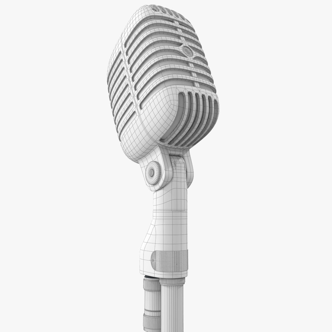 Realistic Shure Microphone Mic C4d