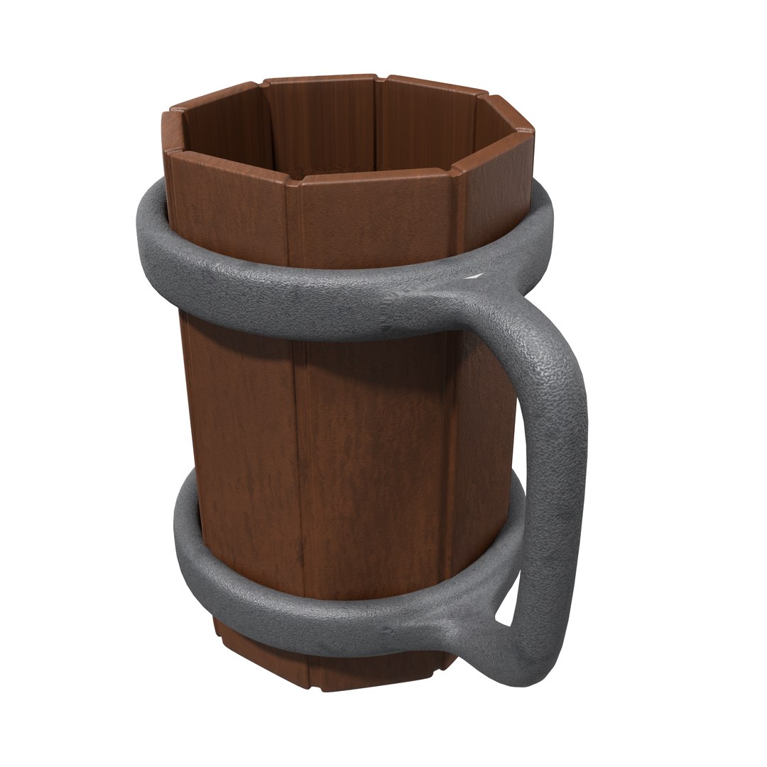 3D Medieval Pint Mug - TurboSquid 1517175