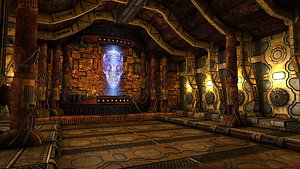 maya steampunk interior