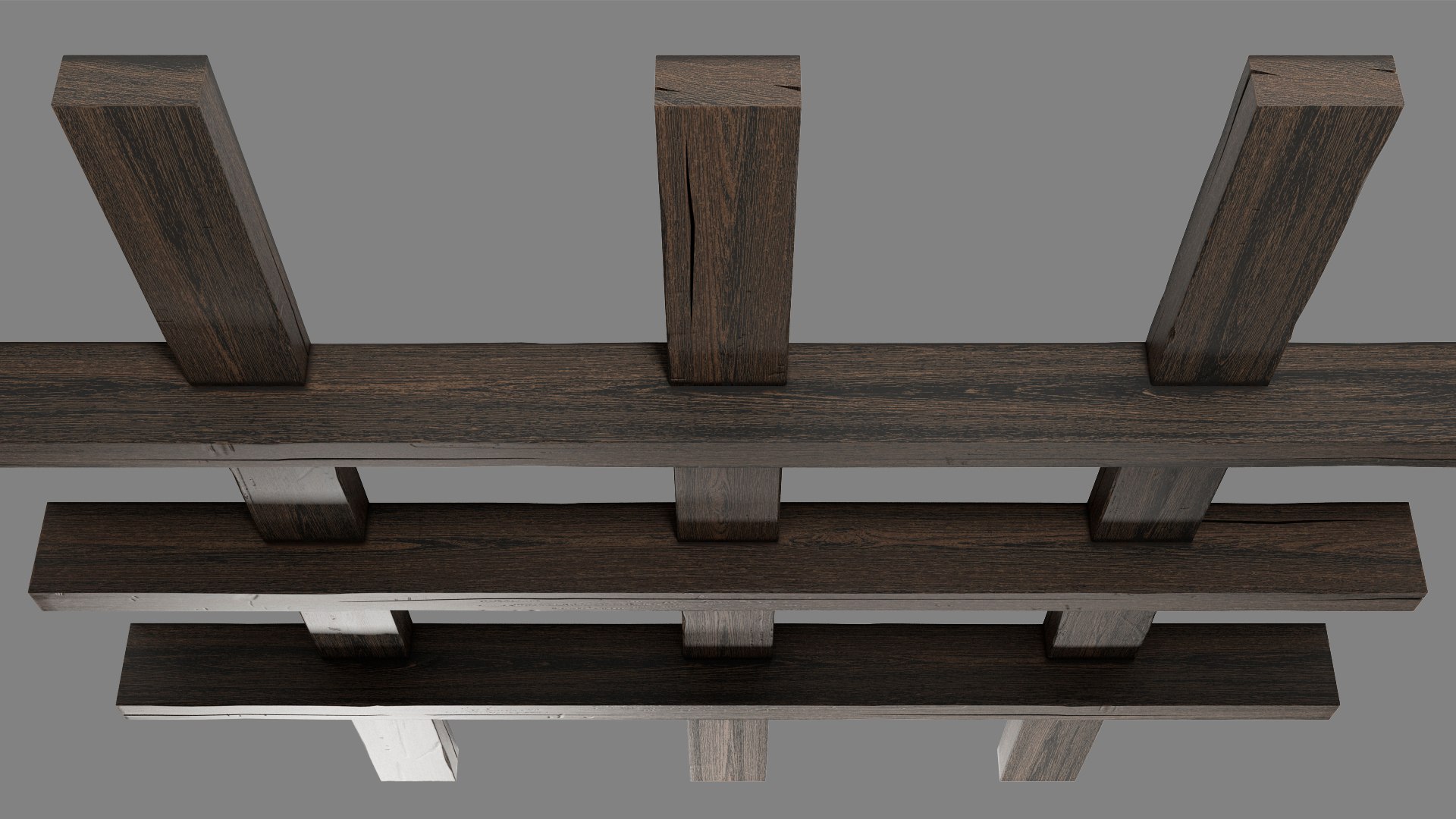 Wooden Beams 3D Model - TurboSquid 1691618