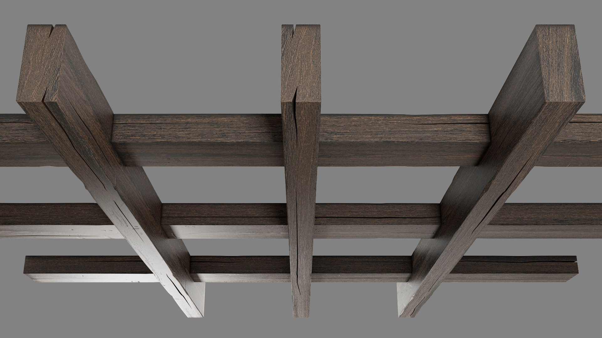 Wooden Beams 3D Model - TurboSquid 1691618