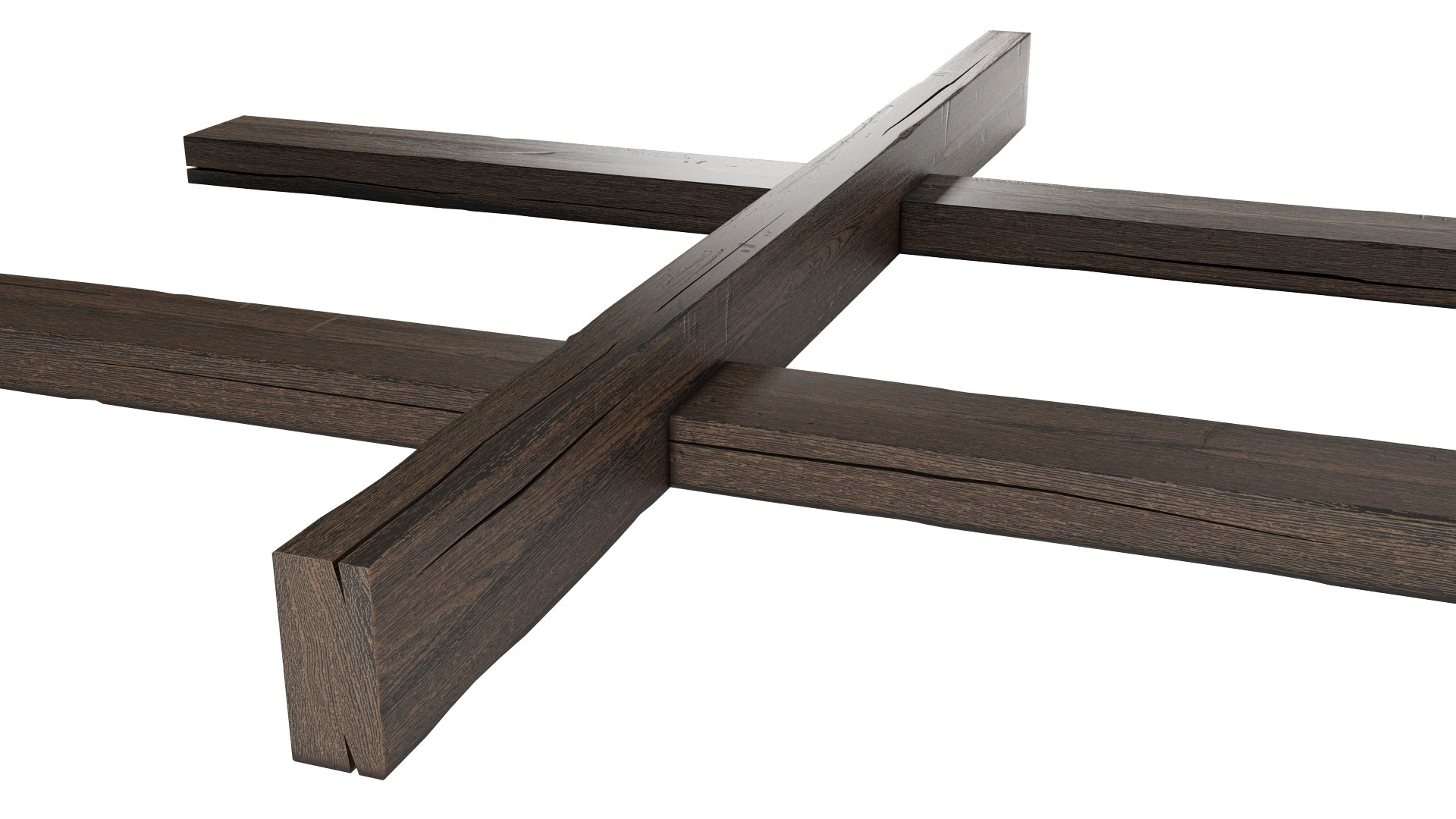 Wooden Beams 3D Model - TurboSquid 1691618