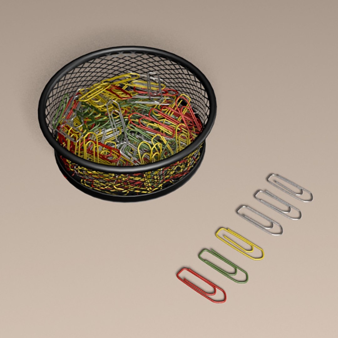 Paper clips 3D model - TurboSquid 1191847