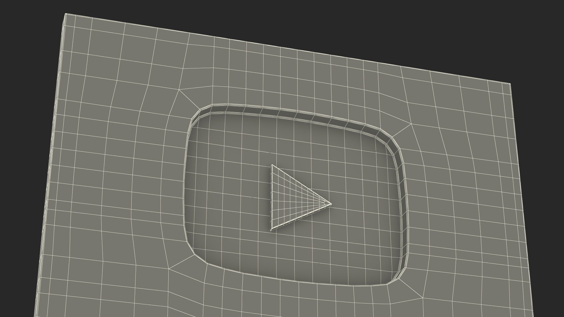 Golden Youtube Button 3D Model - TurboSquid 2163575