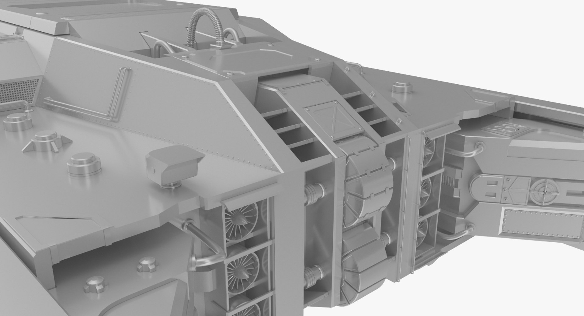 3d Max Cargo Train Sci-fi