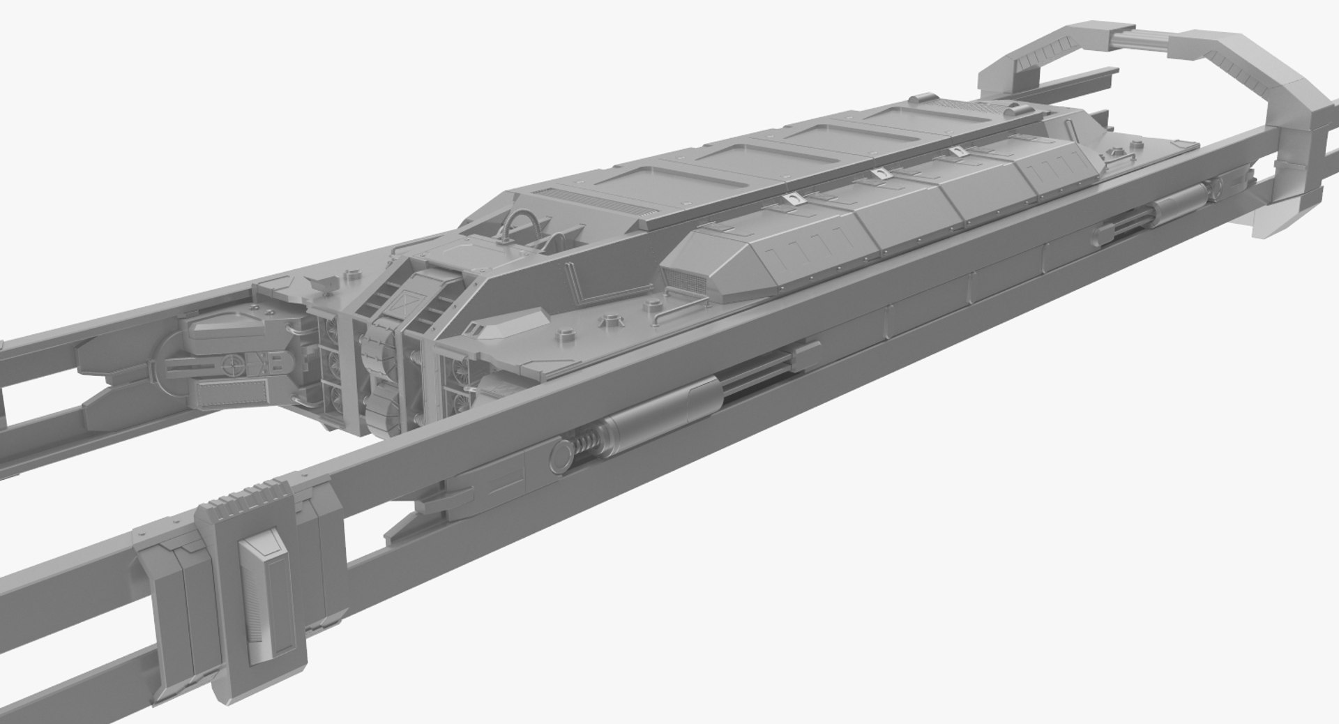 3d Max Cargo Train Sci-fi