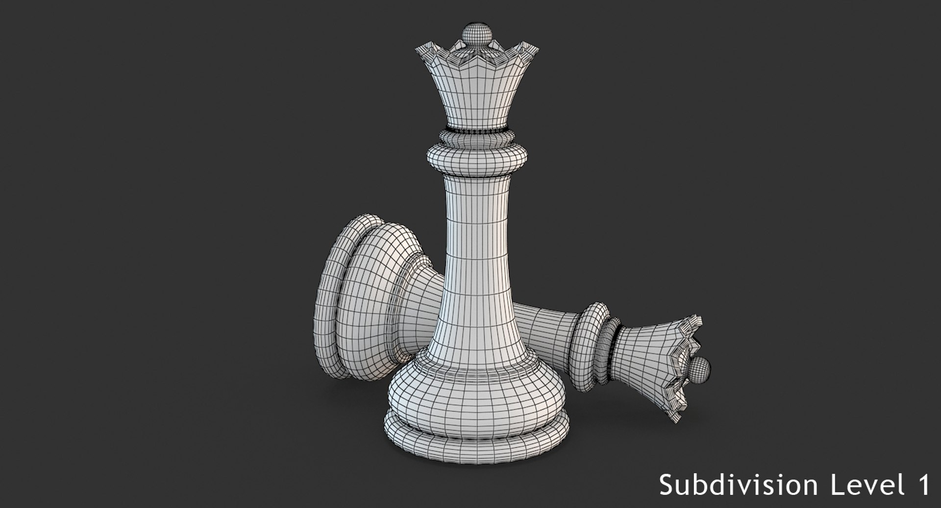 Chessmen Queen Chess 3D Model - TurboSquid 1431176