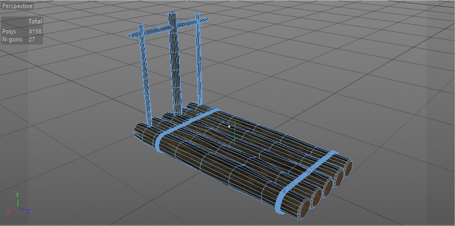 Wood Raft Model - TurboSquid 1316161
