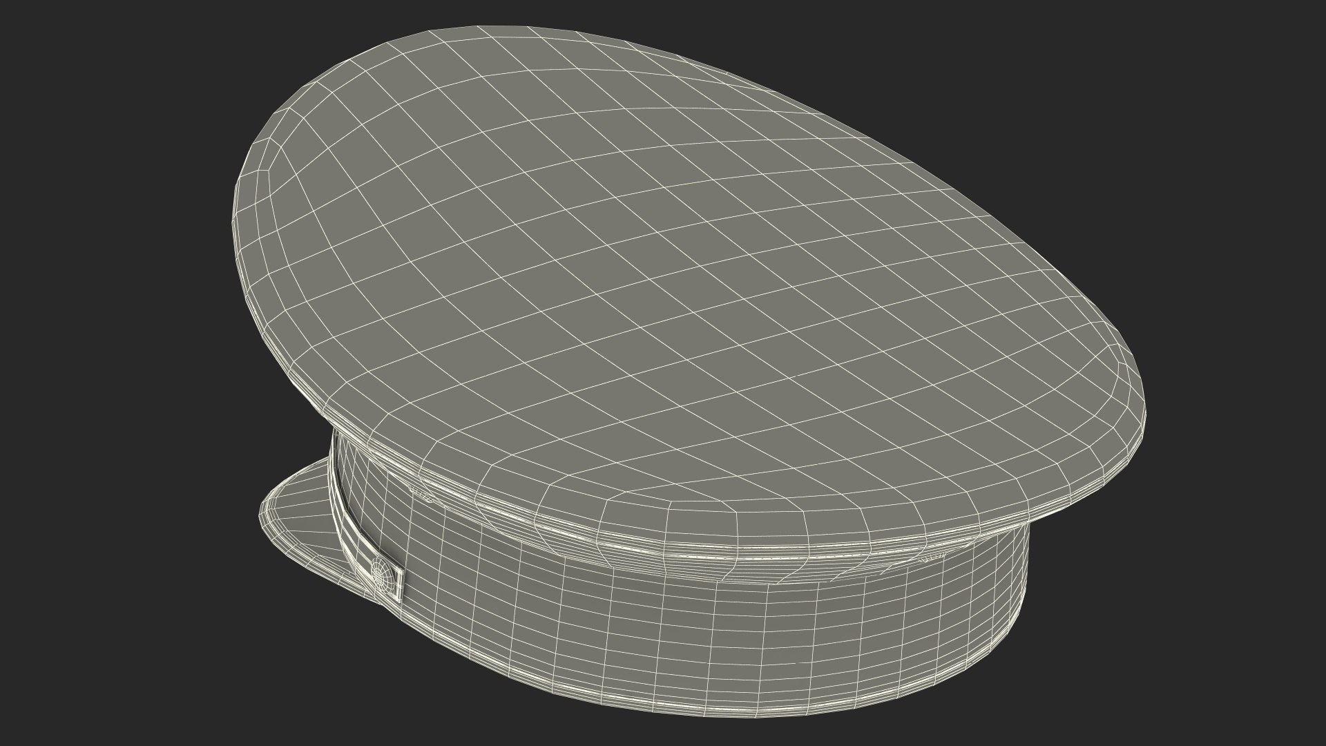 3D Model Police Officer Service Cap - TurboSquid 2212264