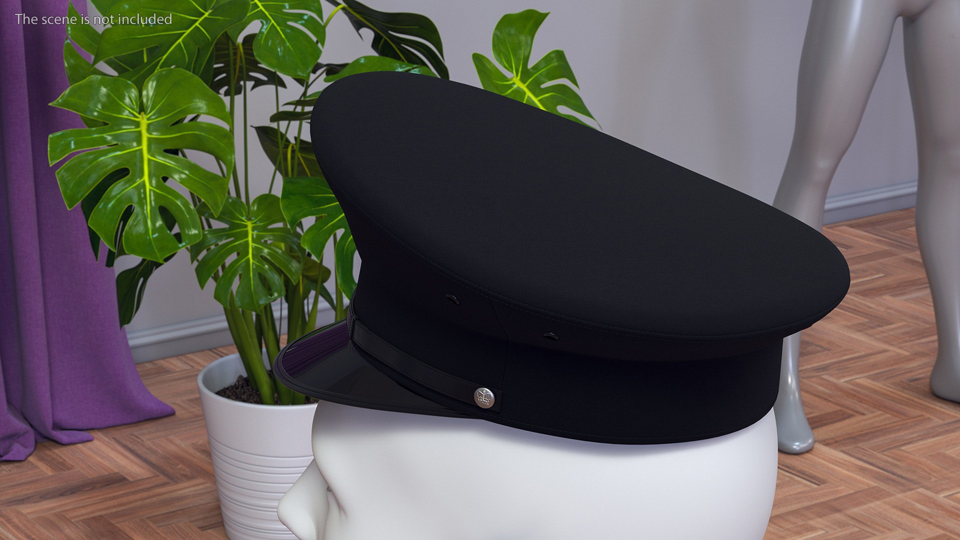 3D Model Police Officer Service Cap - TurboSquid 2212264