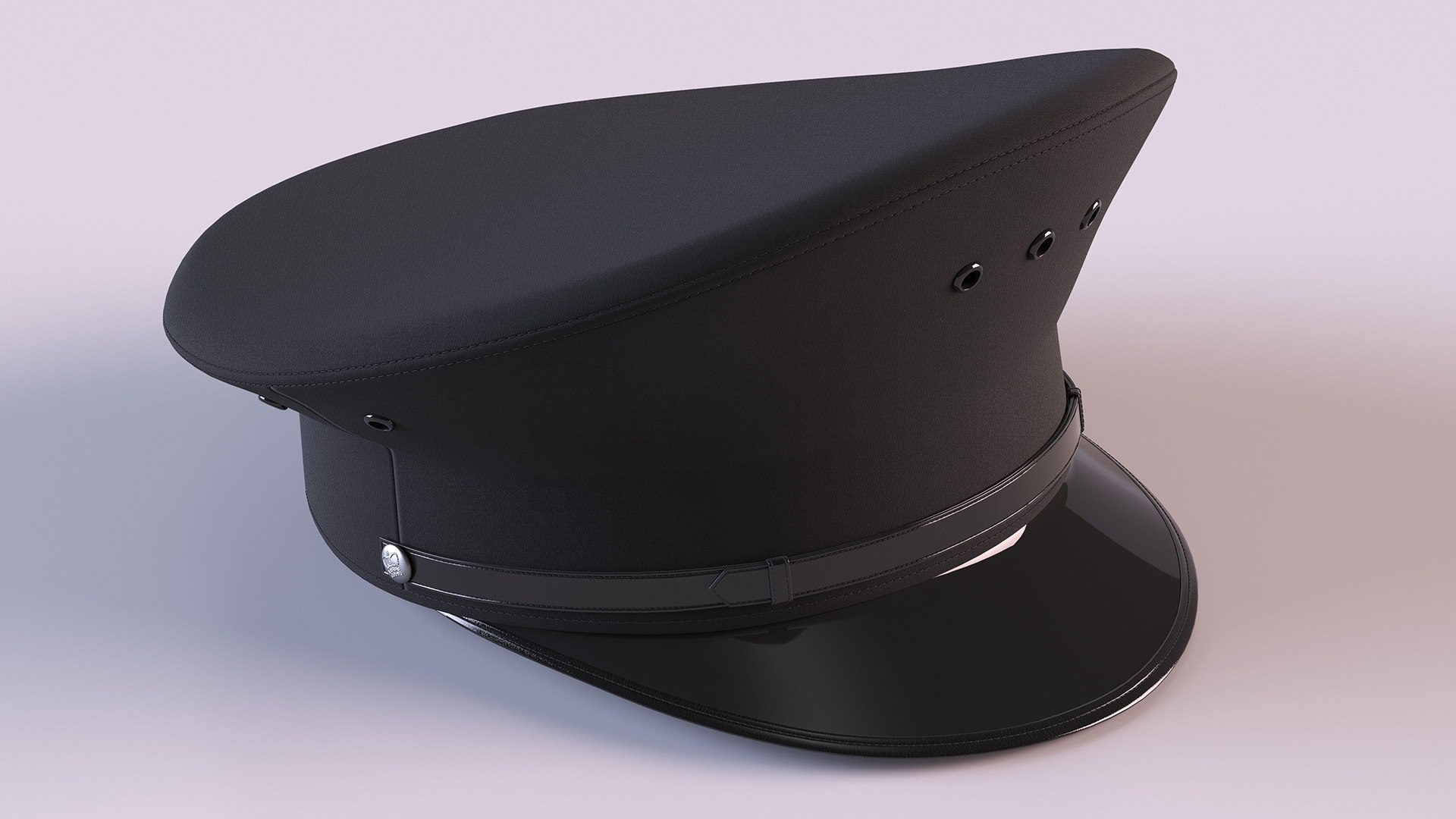 3D Model Police Officer Service Cap - TurboSquid 2212264