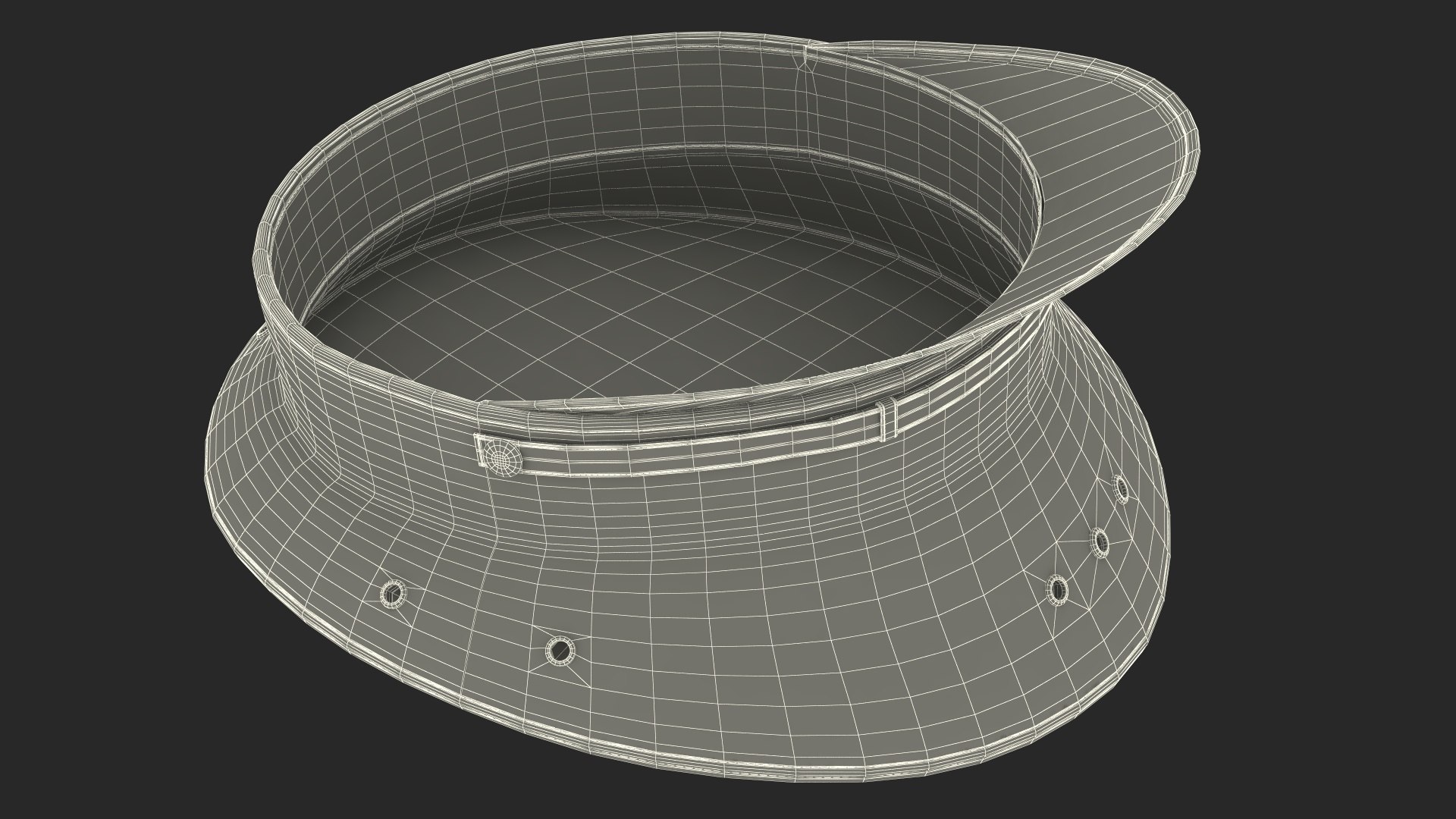 3D Model Police Officer Service Cap - TurboSquid 2212264