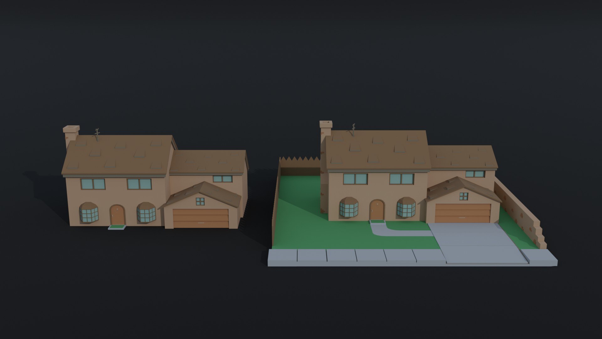 House Simpsons 3D Model - TurboSquid 1675382