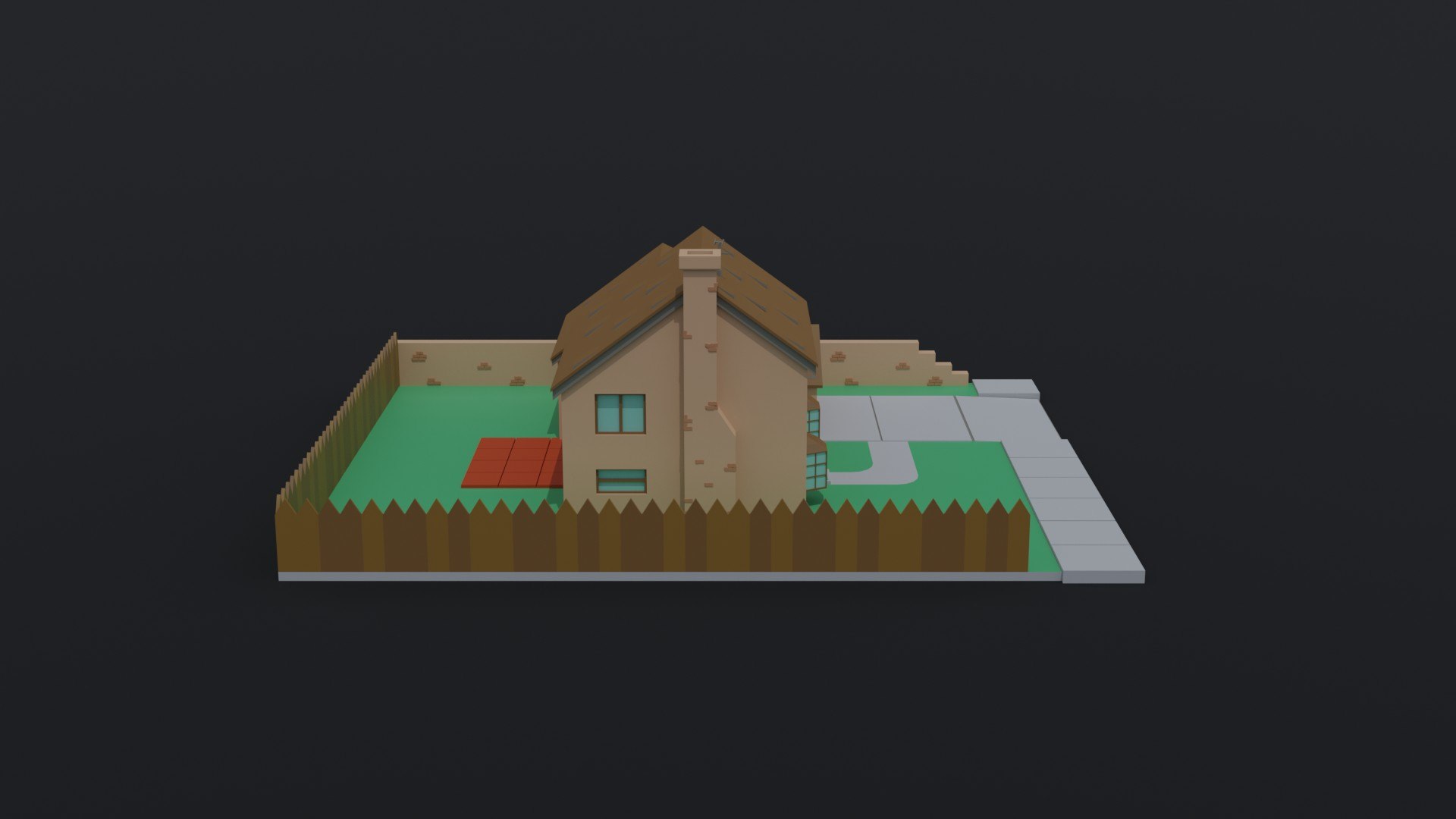 House simpsons 3D model - TurboSquid 1675382