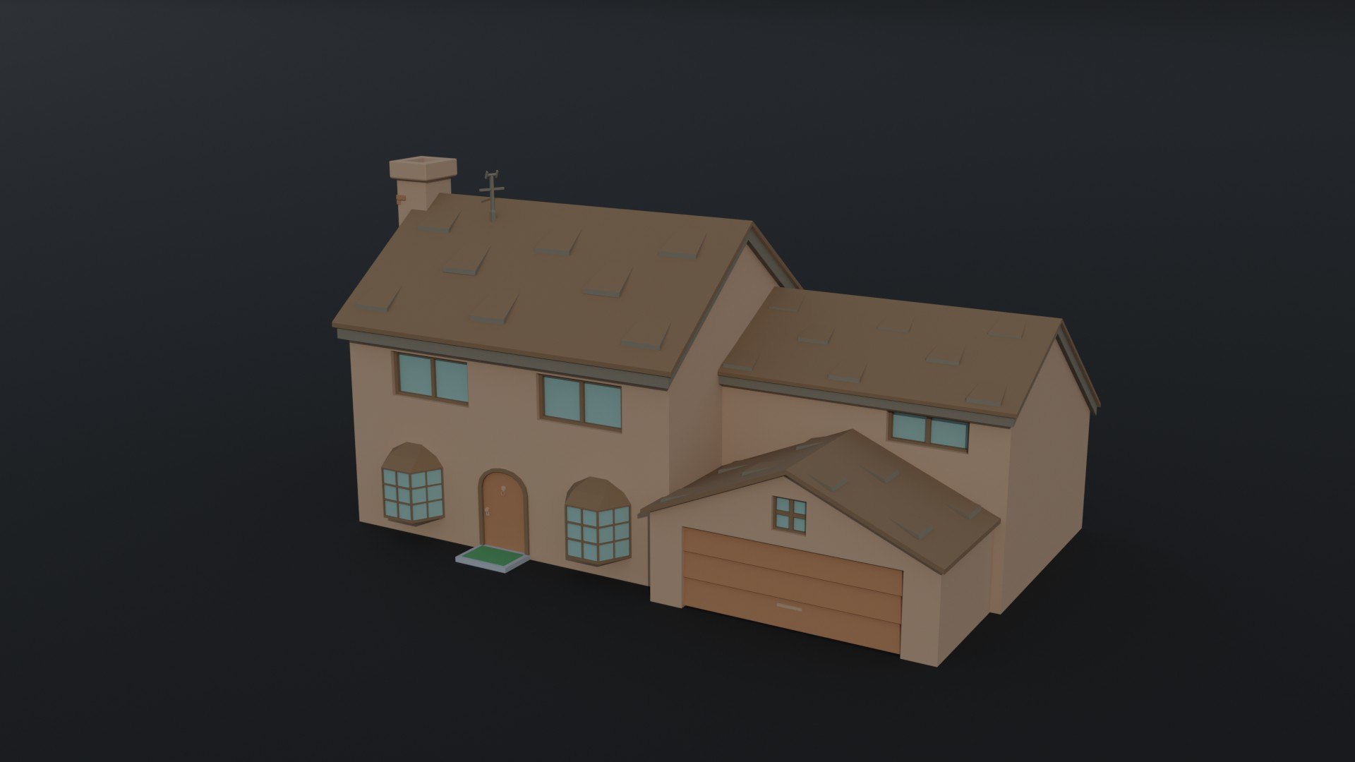 House Simpsons 3D Model - TurboSquid 1675382