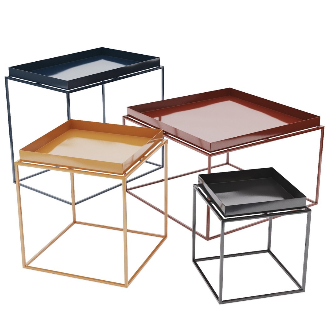 3D Side Tables Set 03 - TurboSquid 1927787