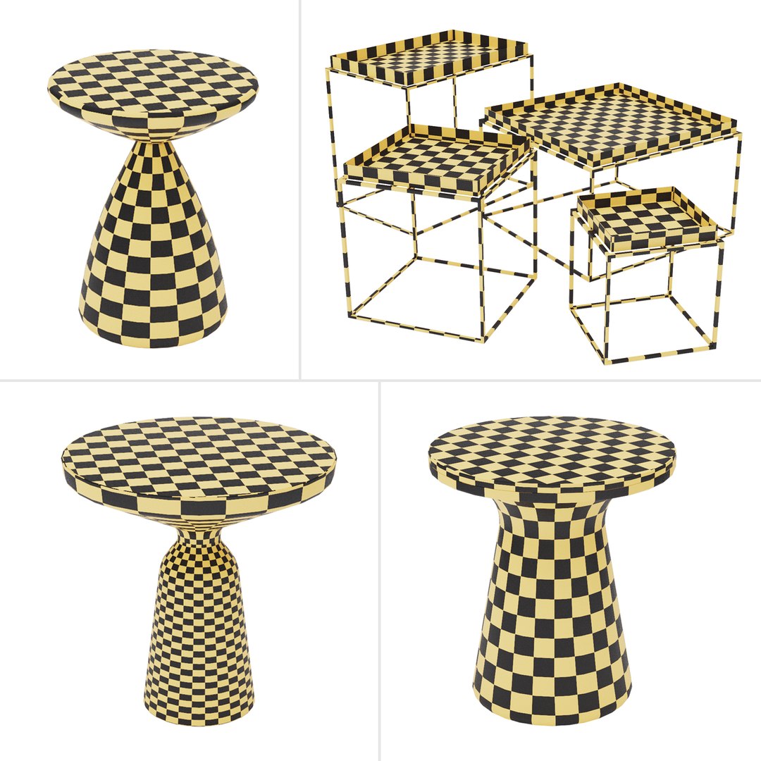 3D Side Tables Set 03 - TurboSquid 1927787