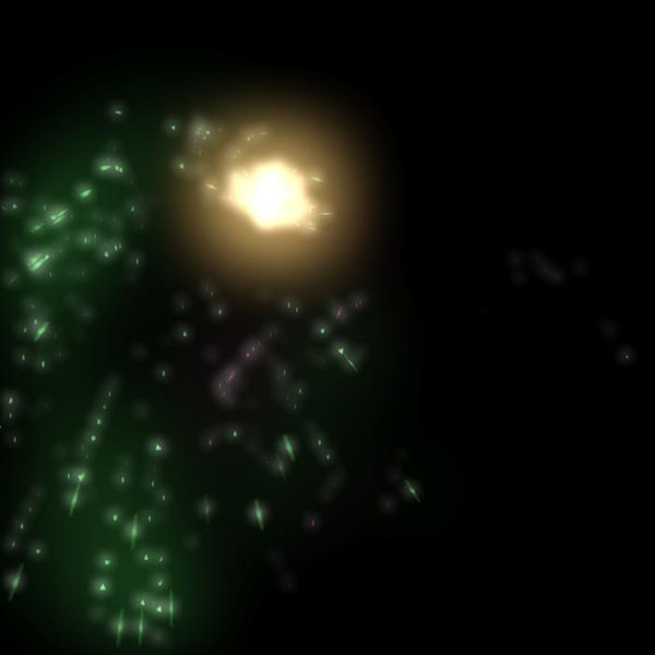 firework animation 3d model