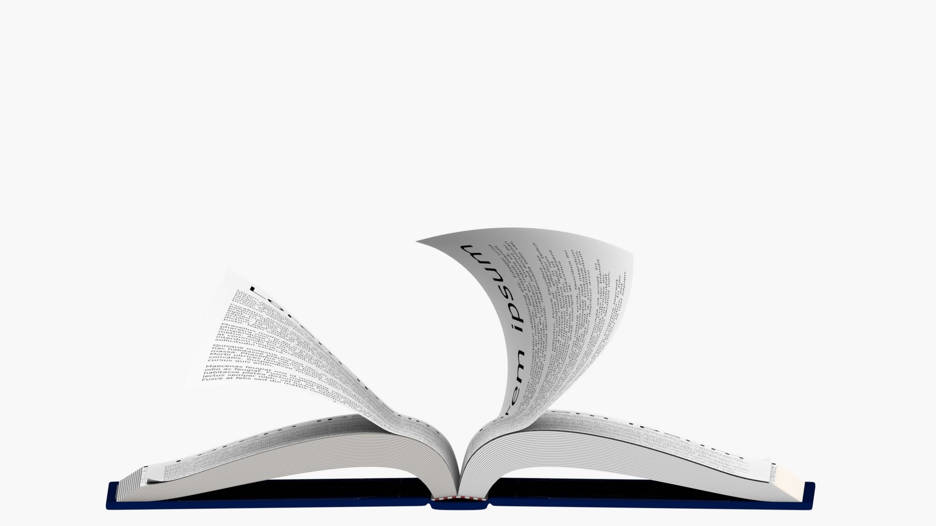 3D Blue Cover Rigged Book Model - TurboSquid 2065039
