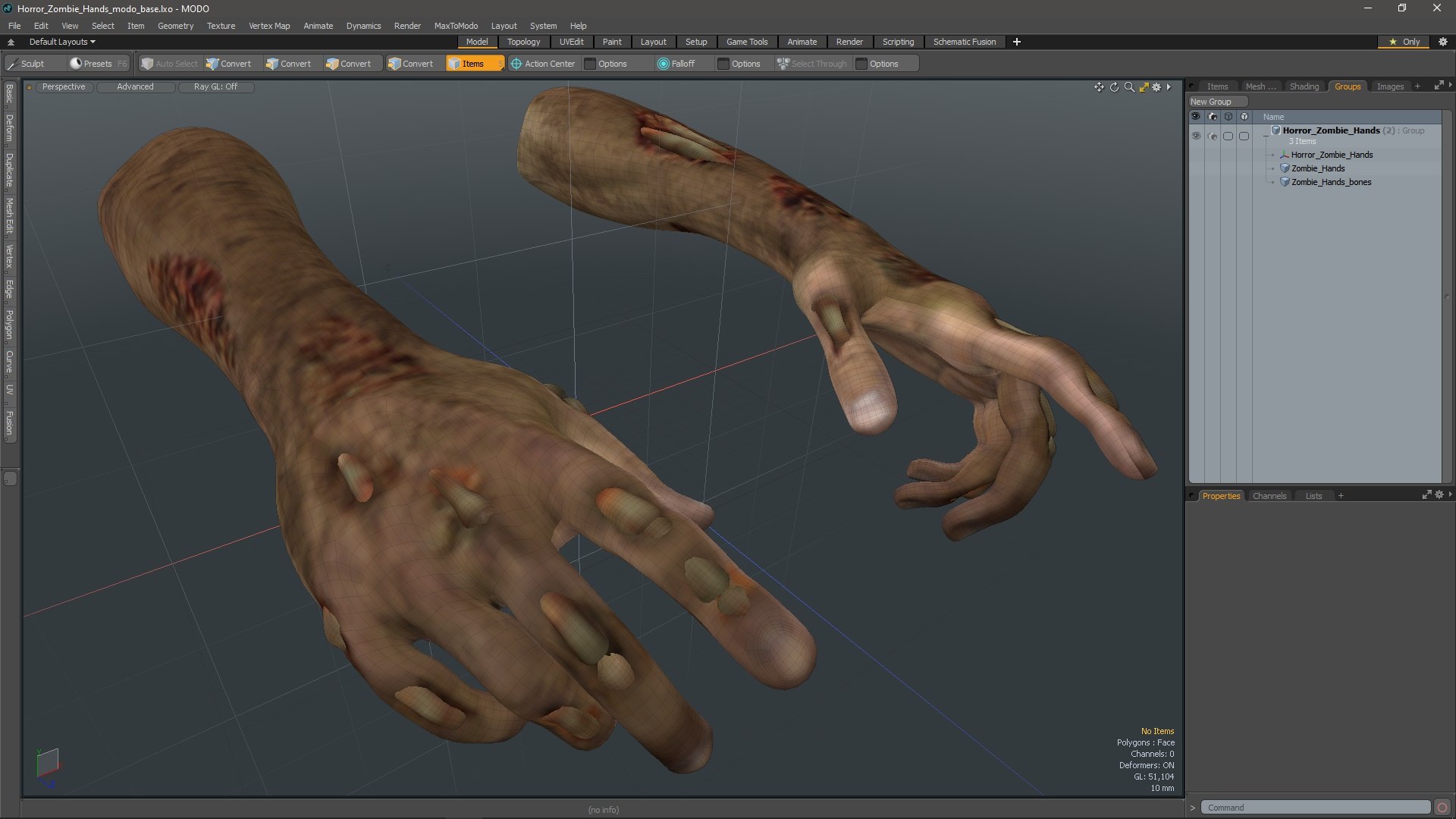 Horror Zombie Hands 3D - TurboSquid 2335648