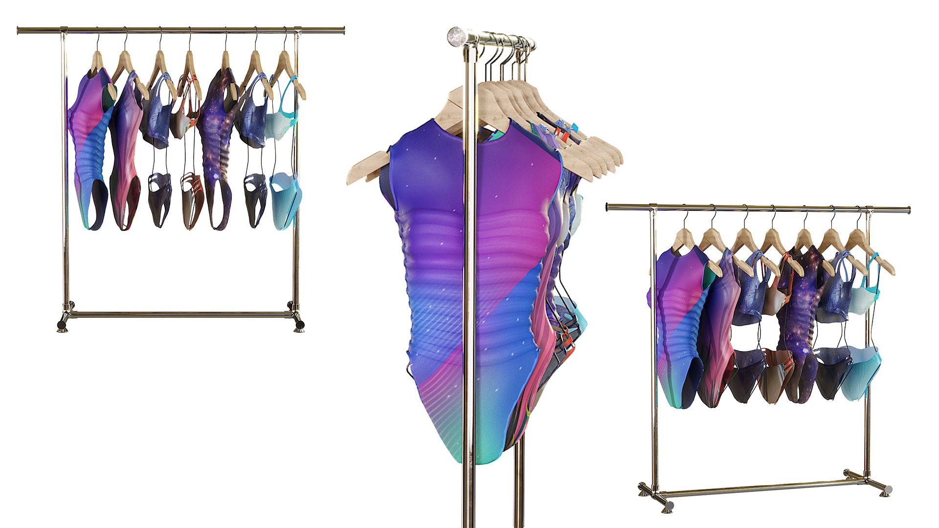 Swimsuit Rack 3D Model - TurboSquid 1952105