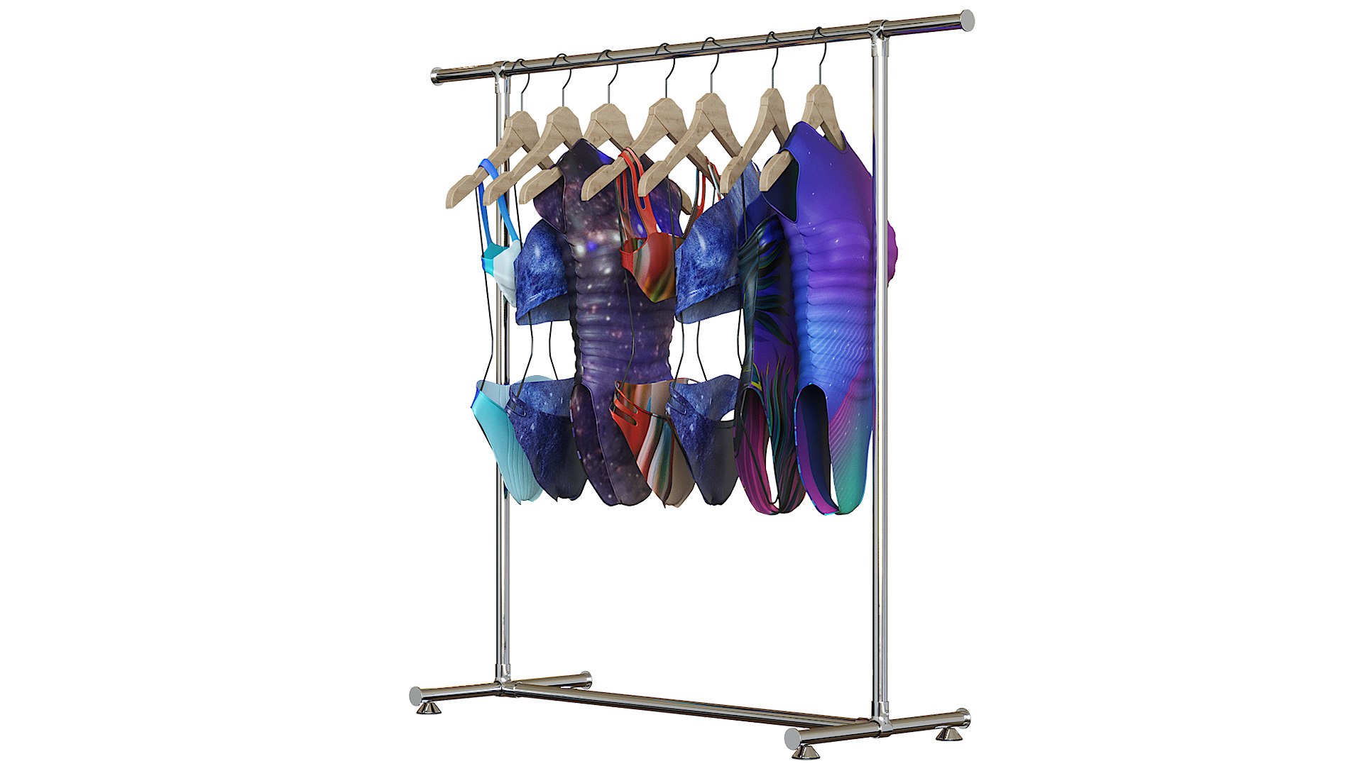 Swimsuit Rack 3D Model - TurboSquid 1952105
