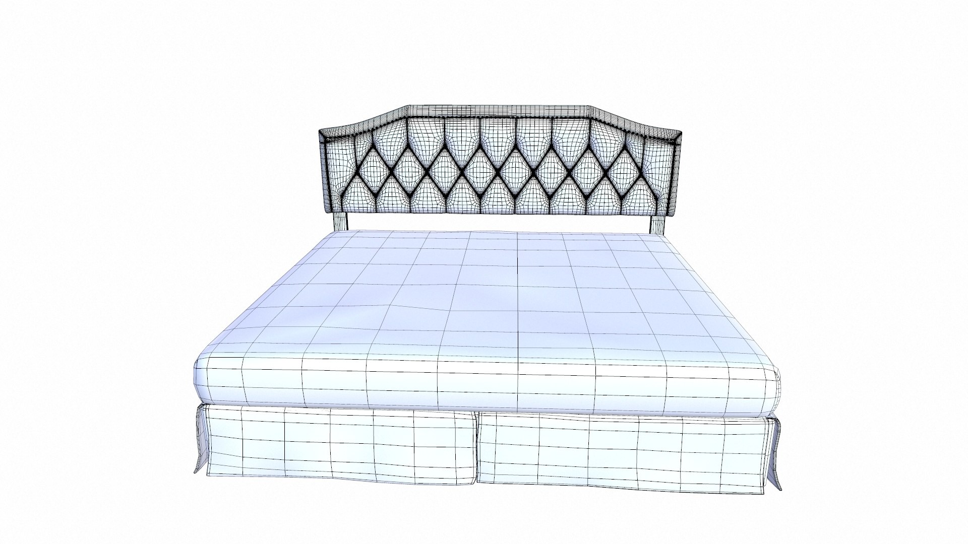 Noble House Elinor Upholstered Full Queen Headboard In Black 3D Model ...