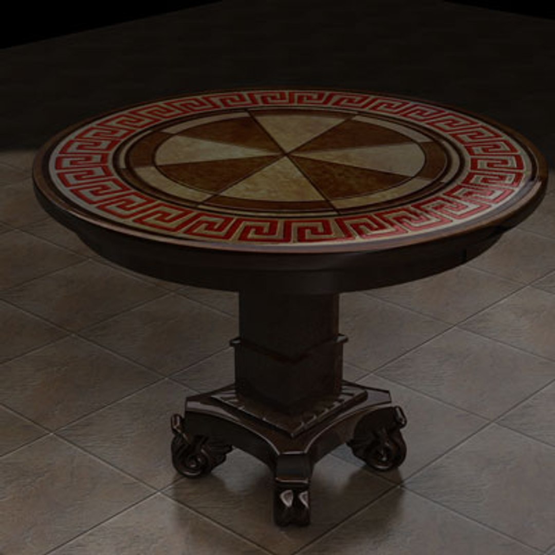 3d Model Coffee Table Inlay