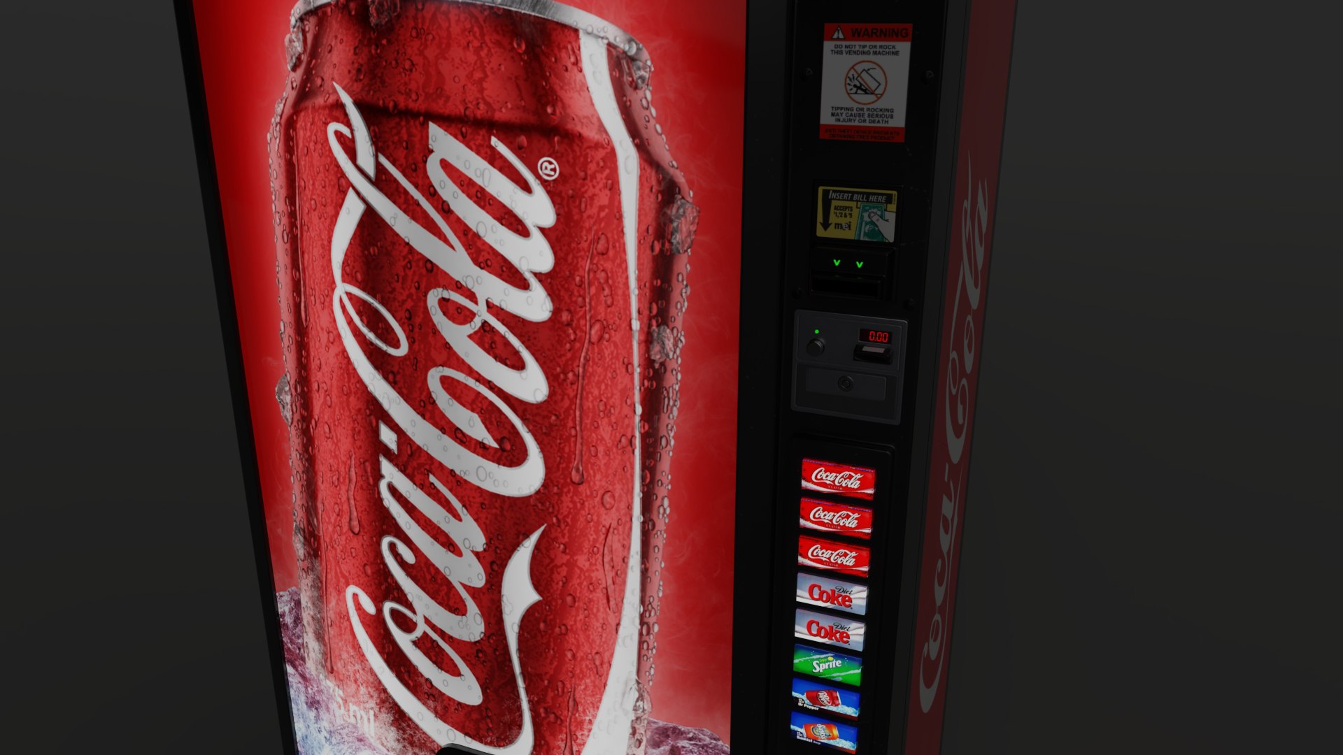 3D Coca-cola Vending Machine - TurboSquid 1600033