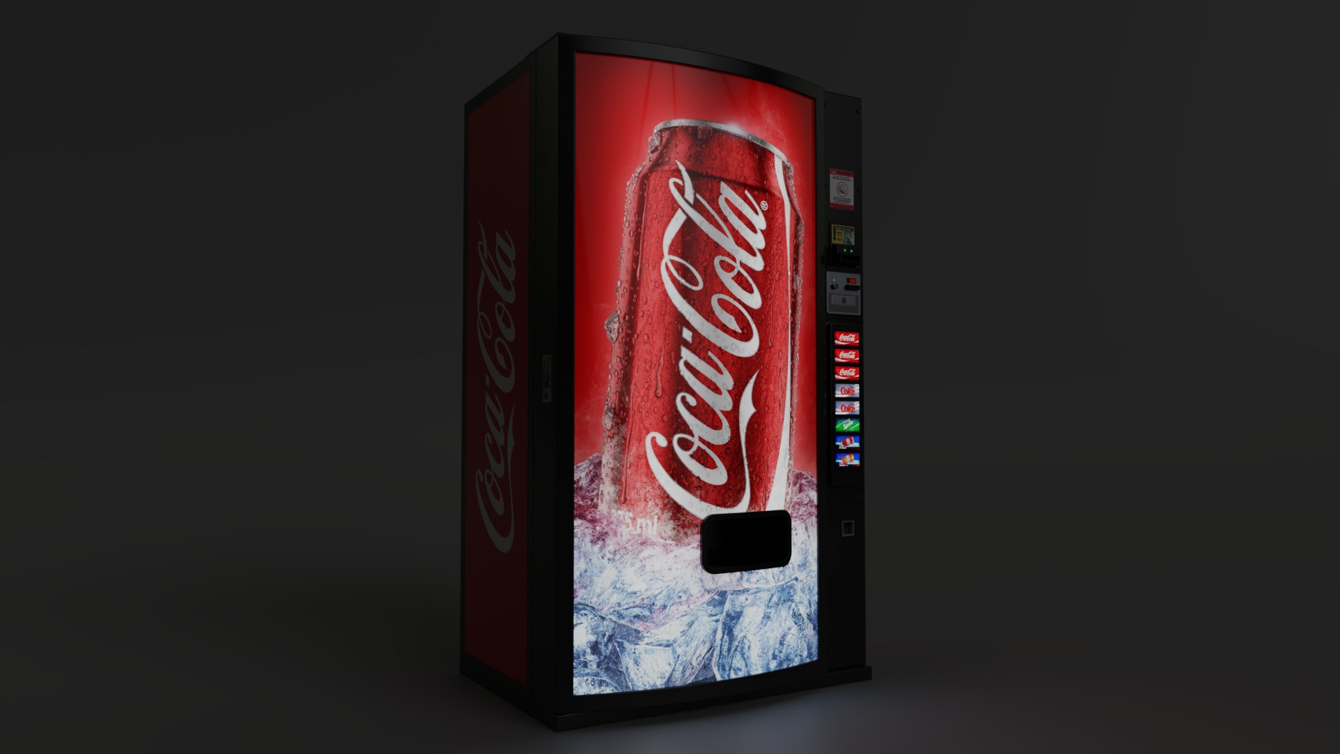 3D Coca-cola Vending Machine - TurboSquid 1600033