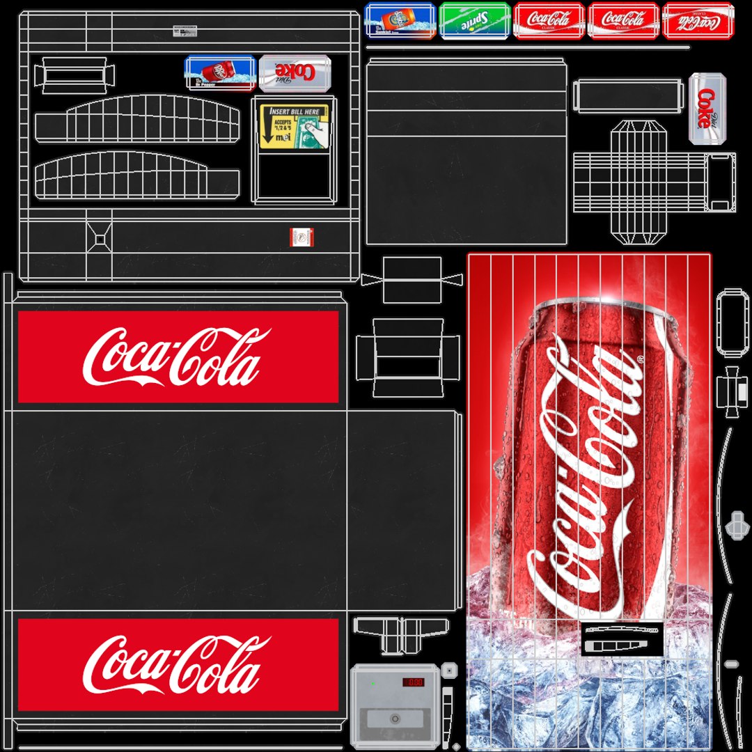 3D Coca-cola Vending Machine - TurboSquid 1600033