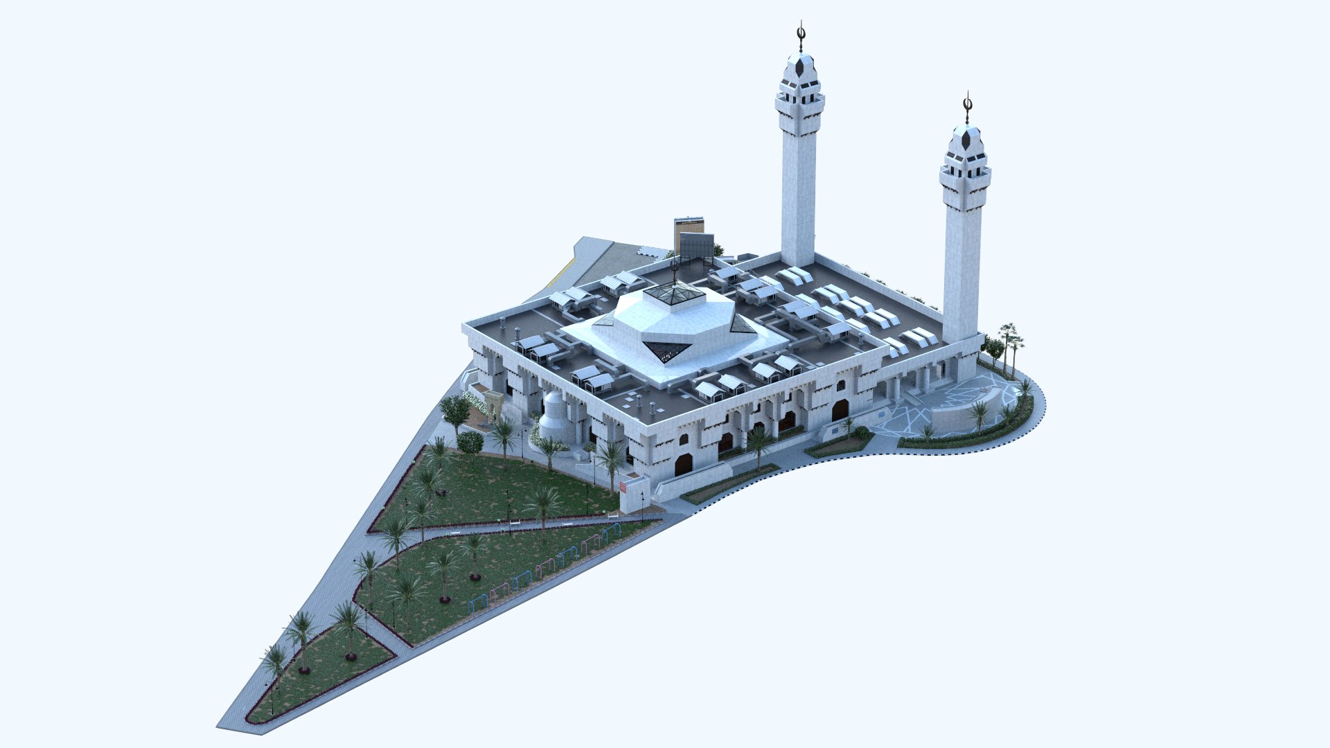 Masjid Aisha Model - TurboSquid 2171311