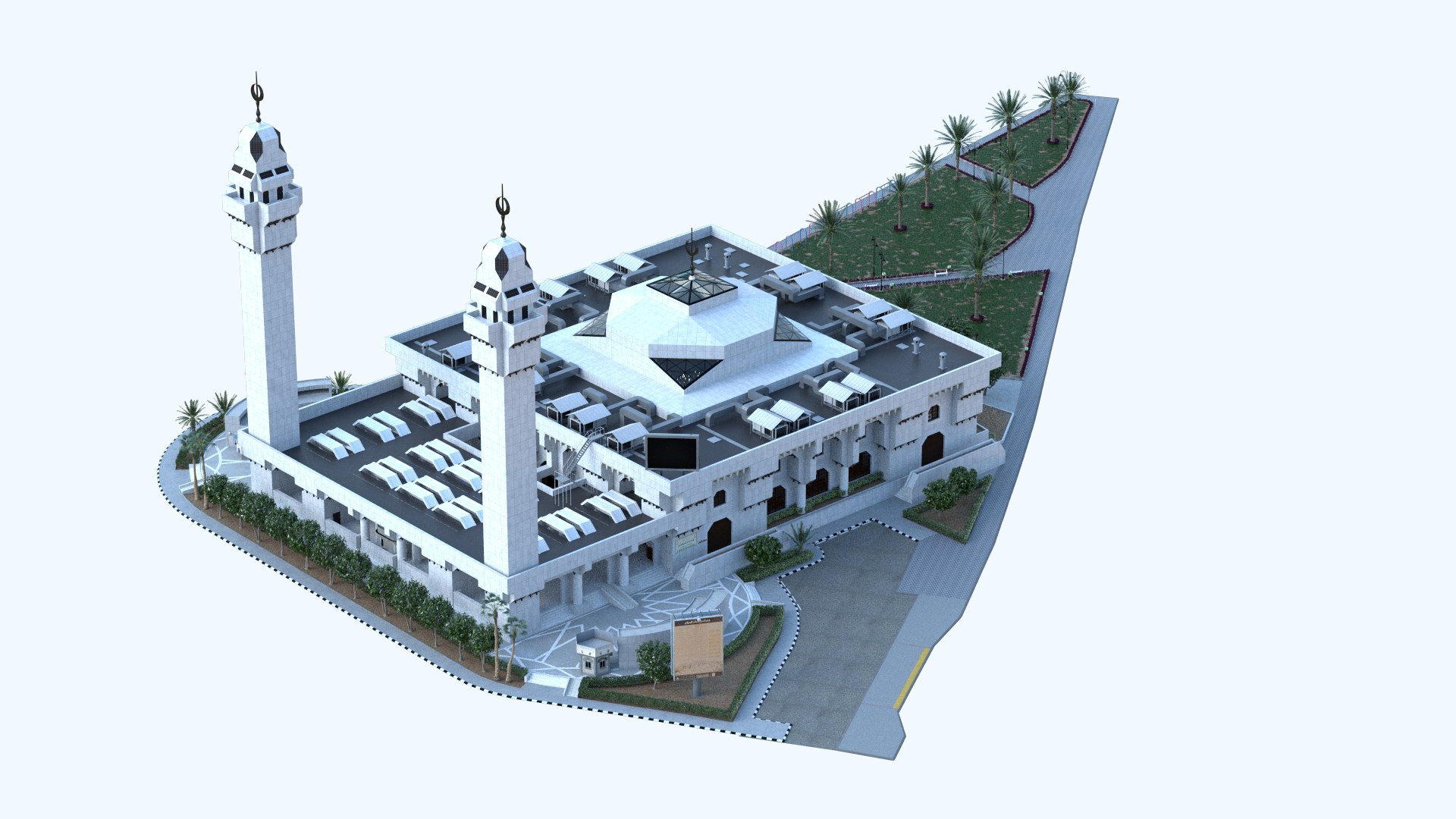 Masjid Aisha Model - TurboSquid 2171311