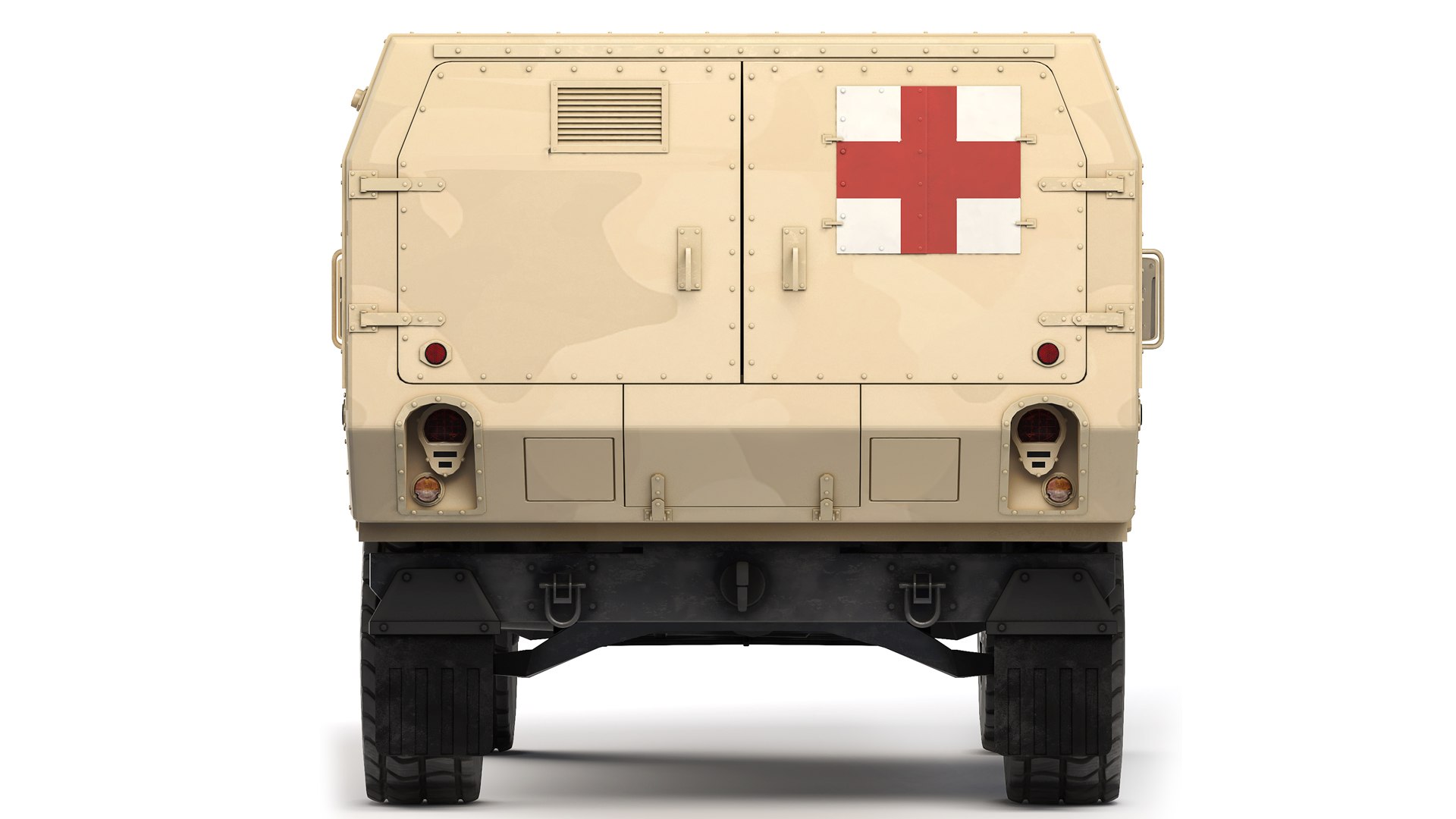 3D Model Humvee Military M996A1 Ambulance 2004 - TurboSquid 2010504