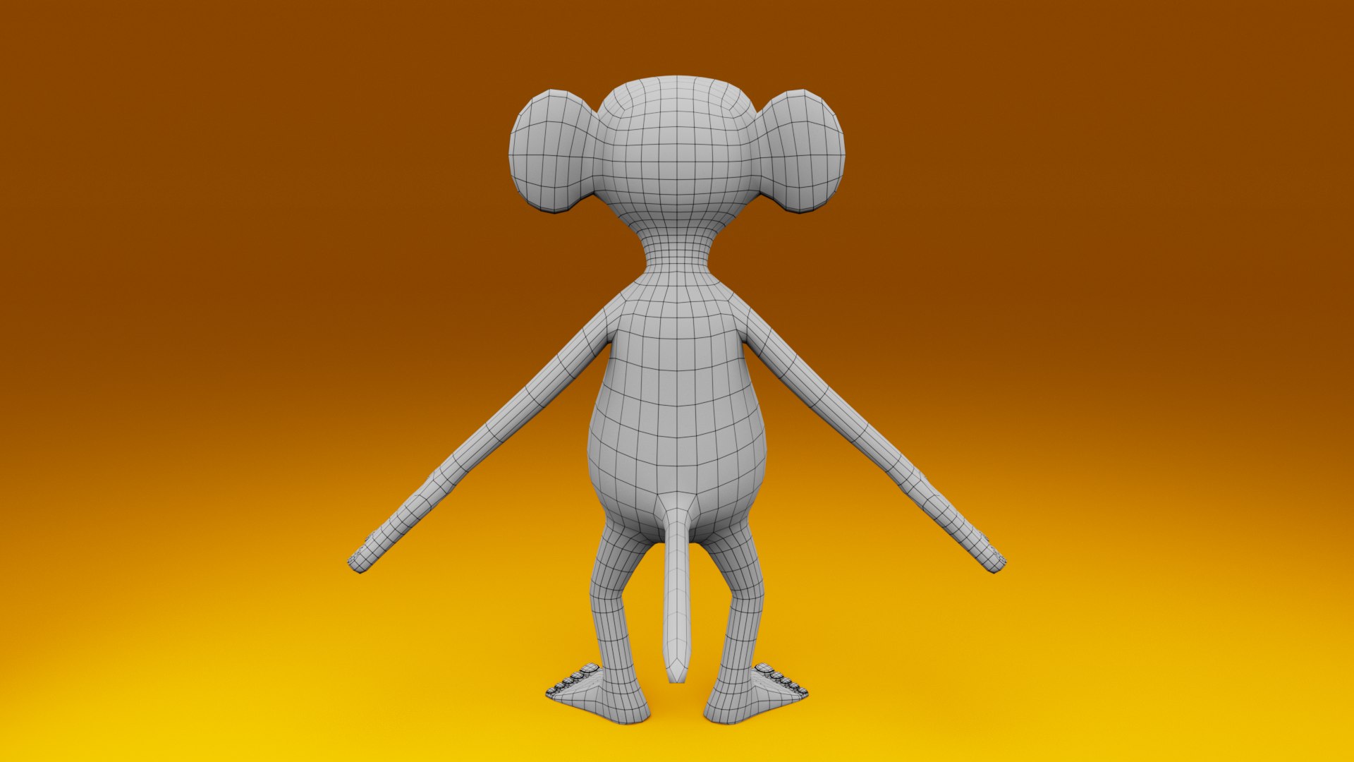 Stylized Cartoon Monkey 3D Model Ready For Fun 3D Model - TurboSquid ...