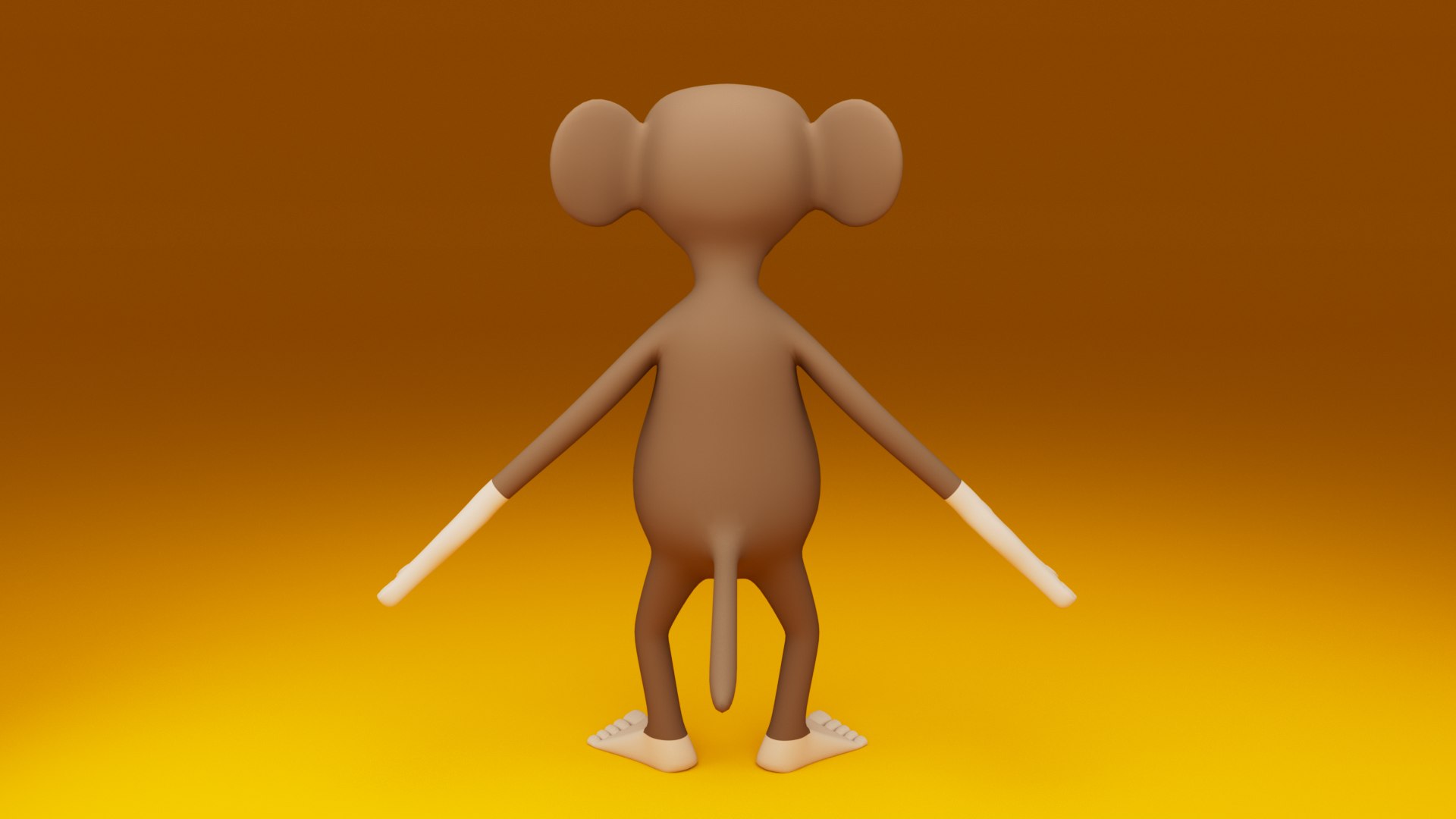 Stylized Cartoon Monkey 3D Model Ready For Fun 3D Model - TurboSquid ...