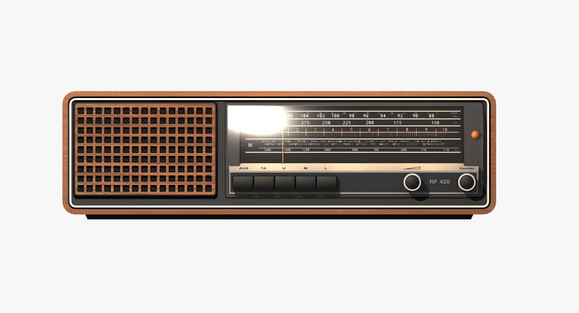 Classic Radio 1970s 3D - TurboSquid 1471237
