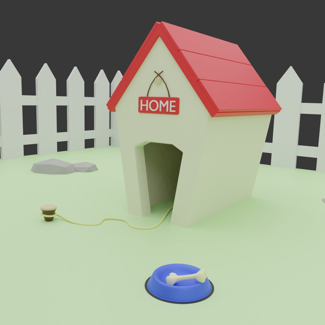 DOG HOUSE 3D CARTOON Model - TurboSquid 1753473